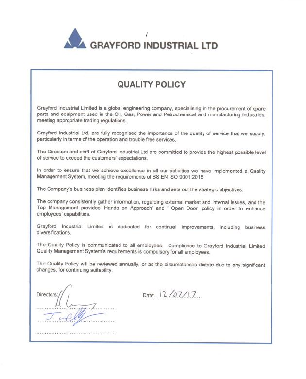 Quality Control and Process Improvement